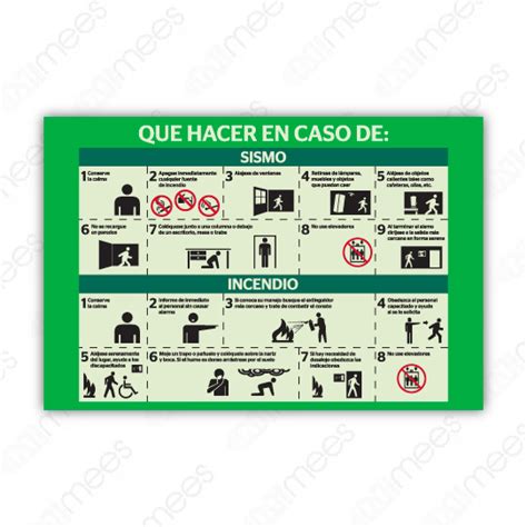 G Se Se Alamiento Que Hacer En Caso De Sismo E Incendio Mees