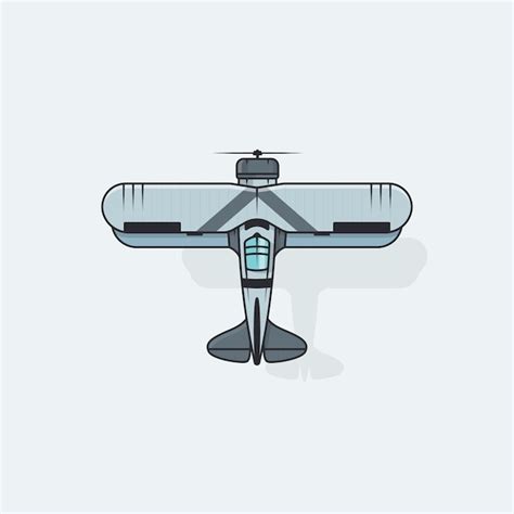 Ilustração de avião voando no céu Vetor Premium