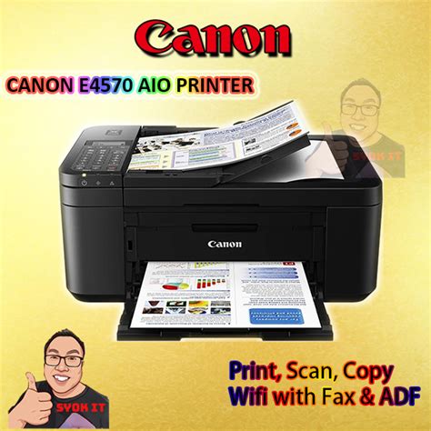 Canon E E Aio Pixma Wieless Printer With Fax Wifi Printing