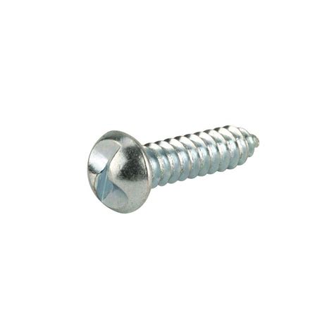 Everbilt 14 X 1 In One Way Round Head Zinc Plated Sheet Metal Screw