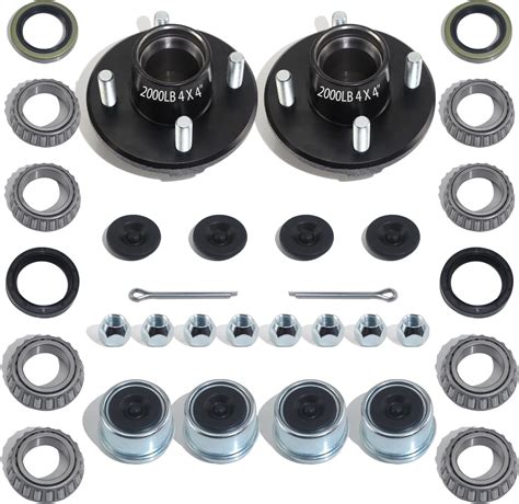 Amazon FKG Trailer Hub Spindle Kit 4 Bolt On 4 Inch Circle Fit For