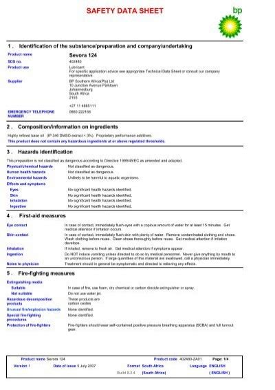 072038Sevora 124 Pdf BP PDS MSDS Search