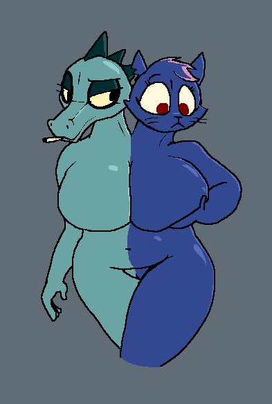 Rule 34 2 Heads Anthro Bea Nitw Big Breasts Breasts Conjoined Crocodile Crocodilian Duo