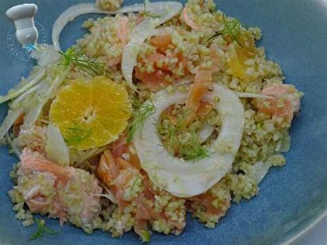 Salade de fenouil et clémentine aux 2 saumons de Le Palais des Saveurs