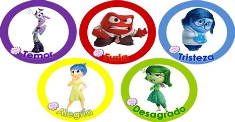Paleta de las emociones Memorama Del revés Inside Out Emociones
