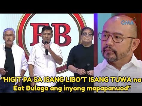 Tvj Sinagot Na Ng Tape Inc Bullet Jalosjos Hihigitan Ang Saya Na