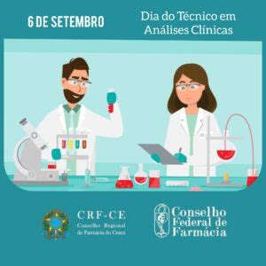 6 de Setembro Dia do Técnico em Análises Clínicas CRF CE