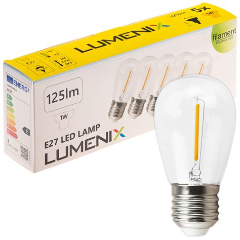 X Ar Wka E Led W Filament Edison Ozdobna Kulka Plastikowa Do