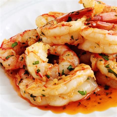 Crevettes Sautées à L ail et Persil