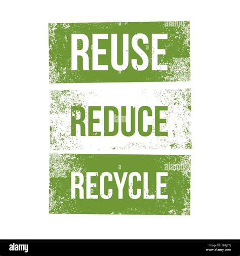 Reuse Reduce Recycle Poster Design Vector EPS10 Ecology Concept