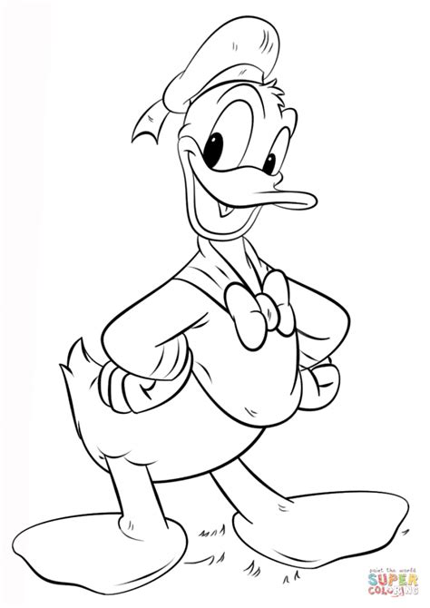 Pato Donald Para Colorir E Imprimir Muito F Cil Colorir E Pintar