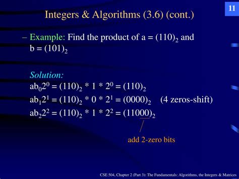 ppt chapter 3 part 3 the fundamentals algorithms the integers and matrices powerpoint