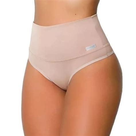 Kit 5 Lindas Calcinha Cós Alto Cores Pós Parto Seca Barriga