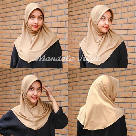 Jual Jilbab Bergo Sport Hijab Sport Jersey Hijab Instan Nutup Dada