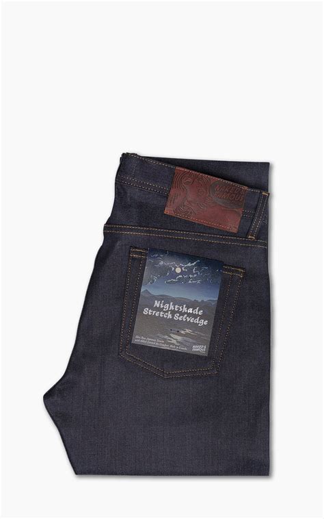 Naked Famous Denim Weird Guy Nightshade Stretch Selvedge Indigo 12oz