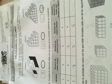 Completa La Siguiente Tabla Con Los Datos De Los Prismas Anteriores Ya
