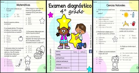 Examen Diagn Stico Para Grado Y De Primaria Imagenes Educativas