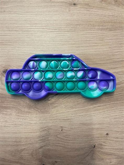 Pop It Fidget Toy Auto Vorm Paars En Groen Bekend Van Tik Tok