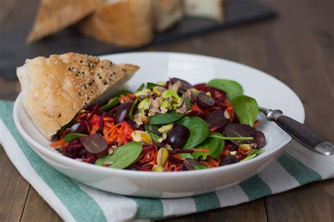Rote Beete Salat Mit Trauben Rezept Vegan Glutenfrei