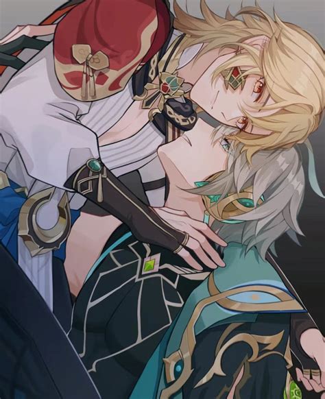 Alhaitham And Kaveh Genshin Impact Drawn By Thfloor Danbooru