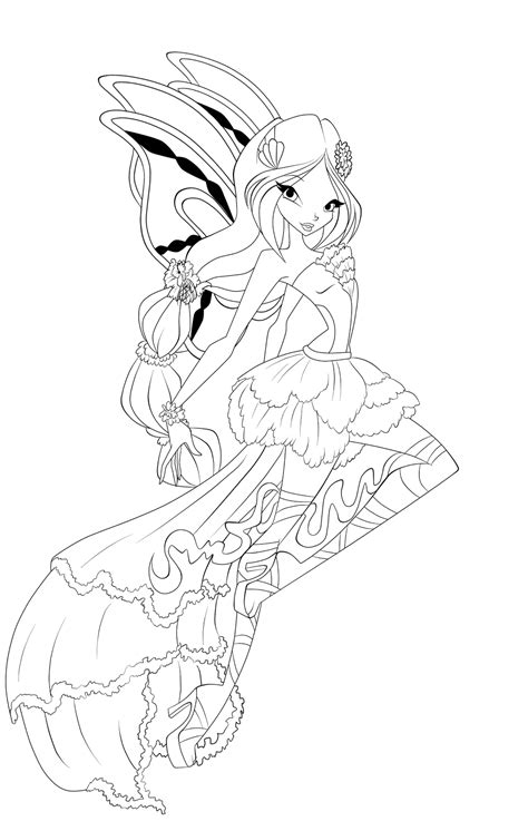 Dibujo De Flora Harmonix Para Colorear Dibujos Para Colorear Imprimir