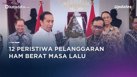 Video Jokowi Akui 12 Pelanggaran HAM Berat Di Masa Lalu News