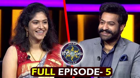 Evaru Meelo Koteeswarulu Episode Questions Jr Ntr Anuradha