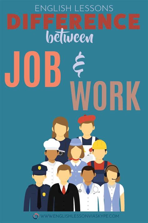 A Poster With The Words Job And Work
