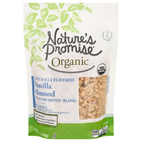 Save On Nature S Promise Organic Granola Vanilla Almond With Probiotic