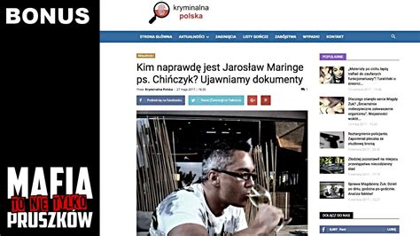 Mafia to nie tylko Pruszków MASA I KRYMINALNA POLSKA VS CHIŃCZYK