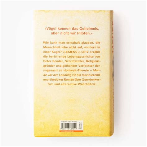 Monde Vor Der Landung Clemens J Setz Buch Jpc