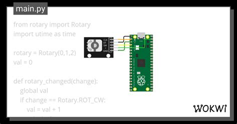 Rotary Encoder Pico Micropython Wokwi Esp32 Stm32 Arduino Simulator