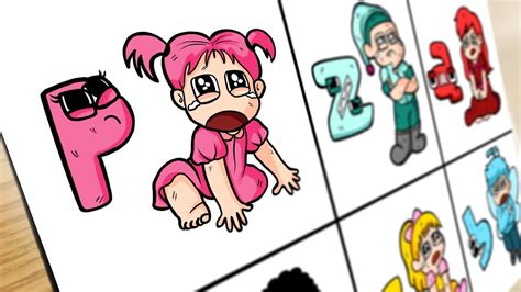 Drawing Poor Alphabet Lore Real Life Lowercase 4 Humanized Alphabet