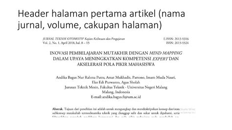 Cara Melihat Volume Dan Halaman Pada Jurnal Cara Mengecek Quartile Q