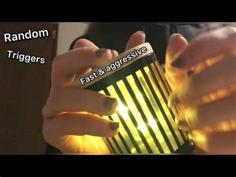 ASMR Fast Aggressive Random Trigger Assortment Tapping Scratching
