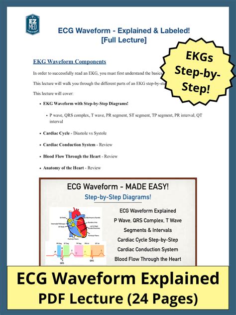 Ecg Waveform Explained Ekg Labeled Diagrams And Components Ezmed