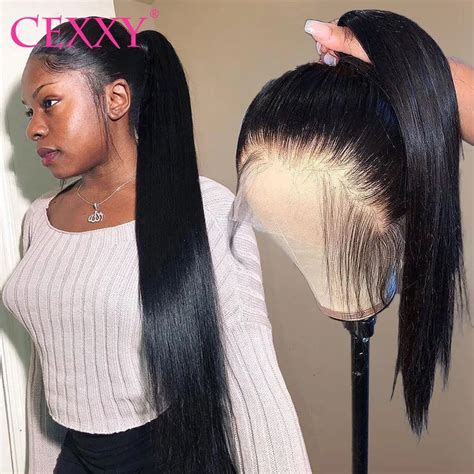 Lace Frontal Wig Straight Lace Front Human Hair Wigs With Baby Hair