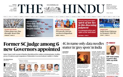 The Hindu A Comprehensive Exploration Of India S Respected Newspaper