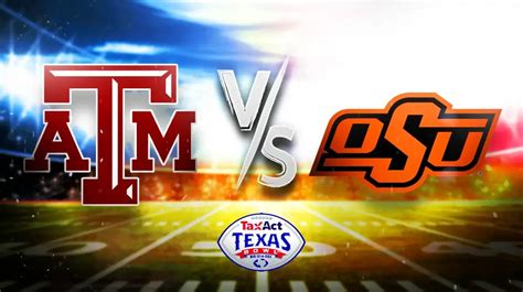 Texas A M Vs Oklahoma State Prediction Odds Pick For Taxact Texas Bowl