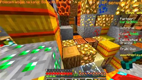Mineplay Pl L Cave Wars Z Bartix3001 Odcinek Live YouTube