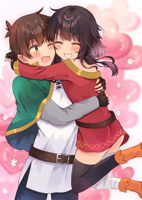 Megumin And Satou Kazuma Kono Subarashii Sekai Ni Shukufuku Wo Drawn