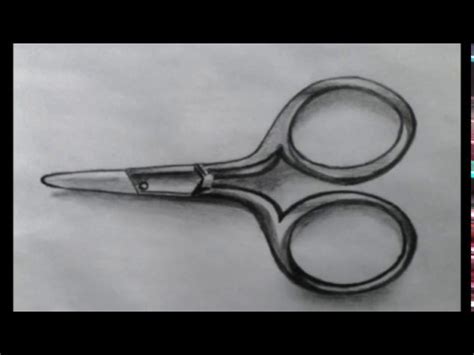 Como Dibujar Unas Tijeras A Lapiz How To Draw A Pencil Scissors Youtube