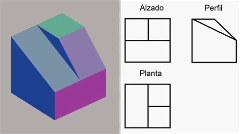 Aprende a dibujar las vistas de una pieza Vídeo 4 facilísimo
