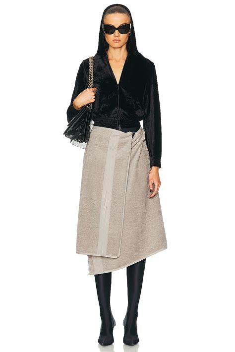 Balenciaga Towel Skirt In Beige FWRD