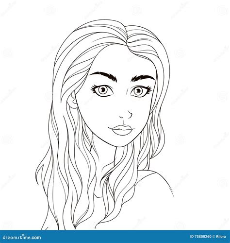 Ragazza Faccia Disegno Da Colorare Migliori Pagine Da Colorare Gratis