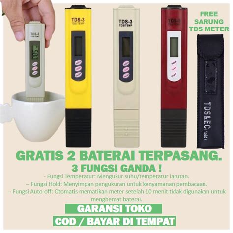 Jual Tds Meter Hidroponik Multitester Alat Ukur Hidroponik Kit Tds