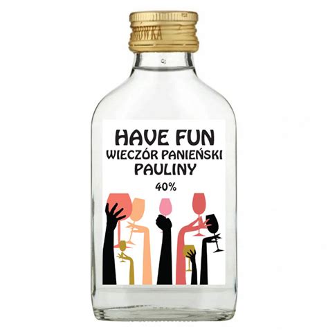 Naklejki WÓDKA KACÓWECZKA kolekcja WIECZÓR PANIEŃSKI 100ml Fabryka