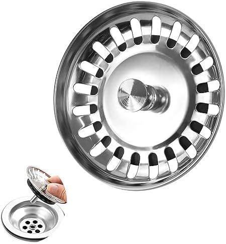 Ainiv Filtre évier Cuisine 80mm Bouchon Evier avec Drain Hair Catcher