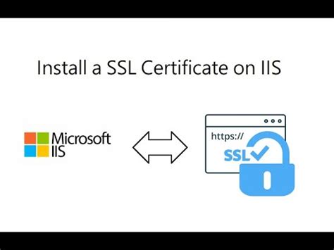 Install A SSL Certificate On IIS YouTube