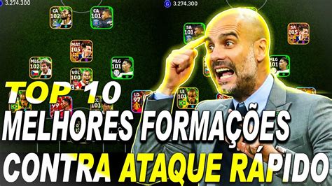 AS MELHORES FORMAÇÕES CONTRA ATAQUE RÁPIDO EFOOTBALL 2024 MOBILE YouTube